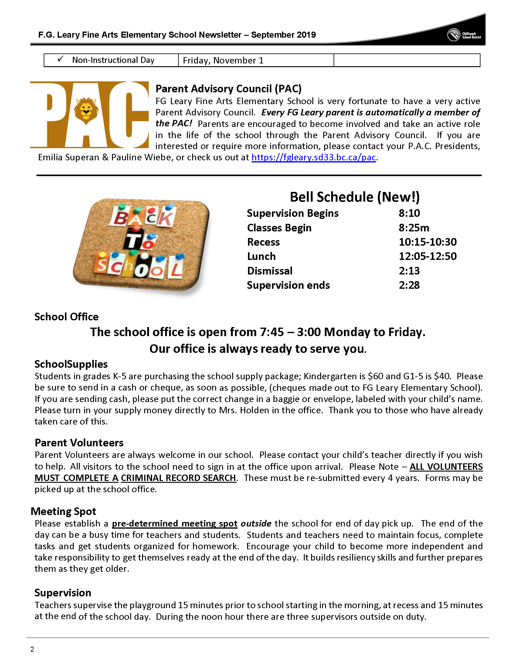 Welcome | F G Leary Fine Arts Elementary School